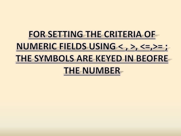 IGCSE ICT (0417) P2 data manipulation using Access | PPTX | Databases | Computer Software and ...