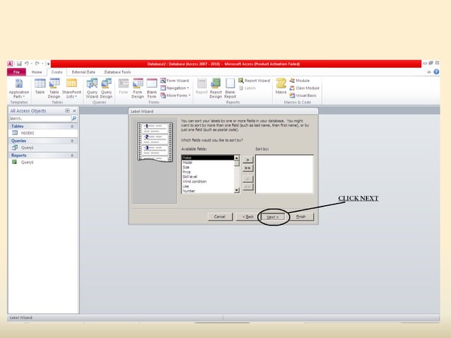IGCSE ICT (0417) P2 data manipulation using Access