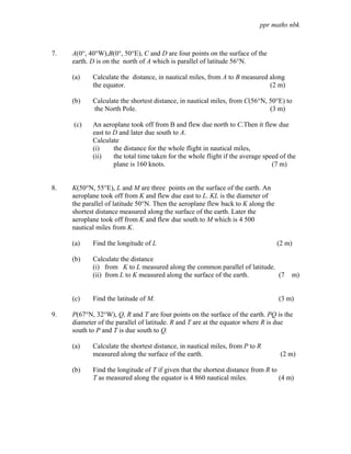 P2 Earth As A Sphere Test | PDF | Geography | Science