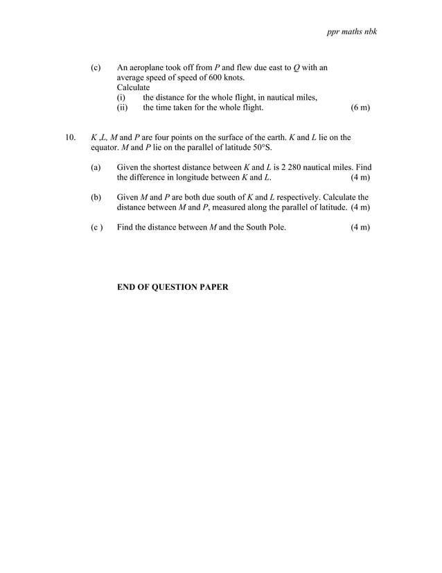 P2 Earth As A Sphere Test | PDF | Geography | Science