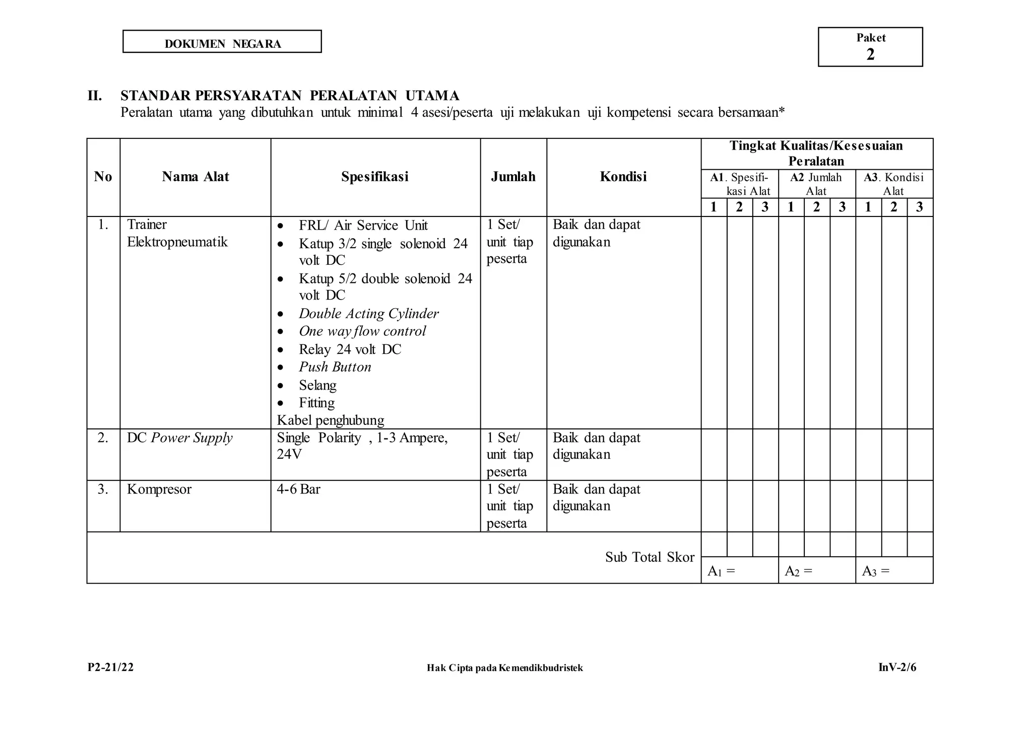 P2 instrumen verifikasi tuk | PDF
