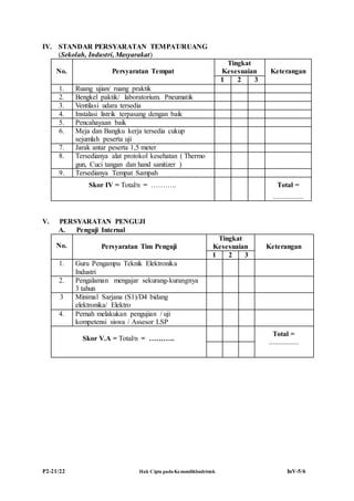 P2 instrumen verifikasi tuk | PDF