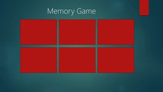 memory game activities | PPTX