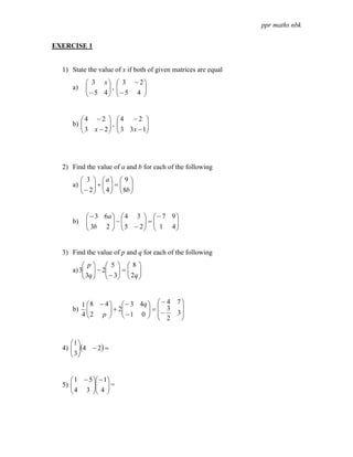 P2 Matrices Modul | PDF | Physics | Science