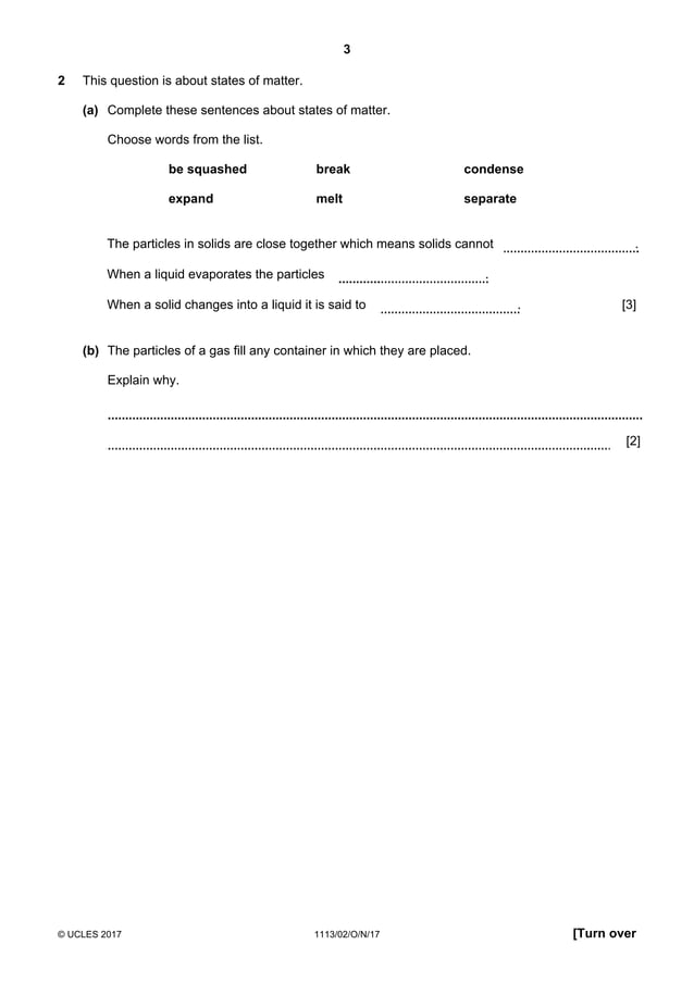Paper-2-2017- Cambridge Lower Secondayr Science Past Paper | PDF ...