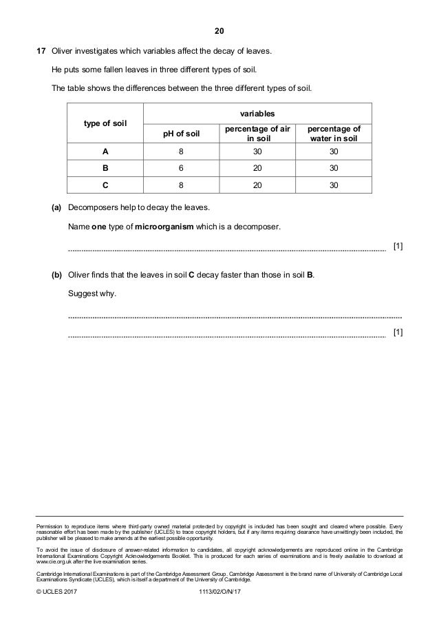 Paper-2-2017- Cambridge Lower Secondayr Science Past Paper