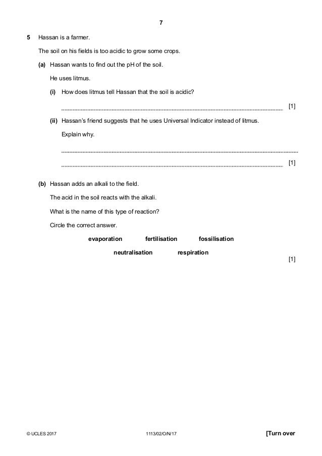 Cambridge Lower Secondary Checkpoint Past Paper P2 October-2017-scie…