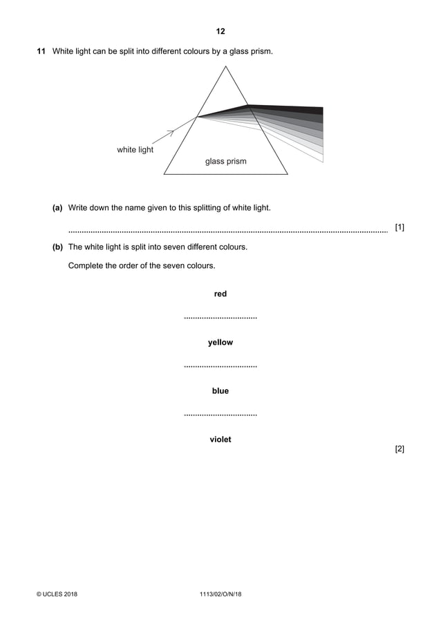 Cambridge Lower Secondary Checkpoint Past Paper P2 october-2018-science ...