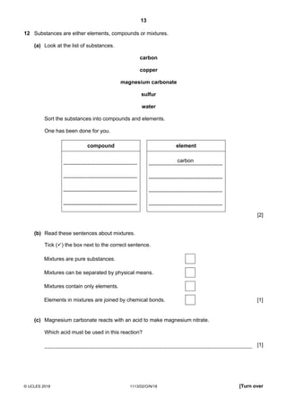Cambridge Lower Secondary Checkpoint Past Paper P2 october-2018-science ...