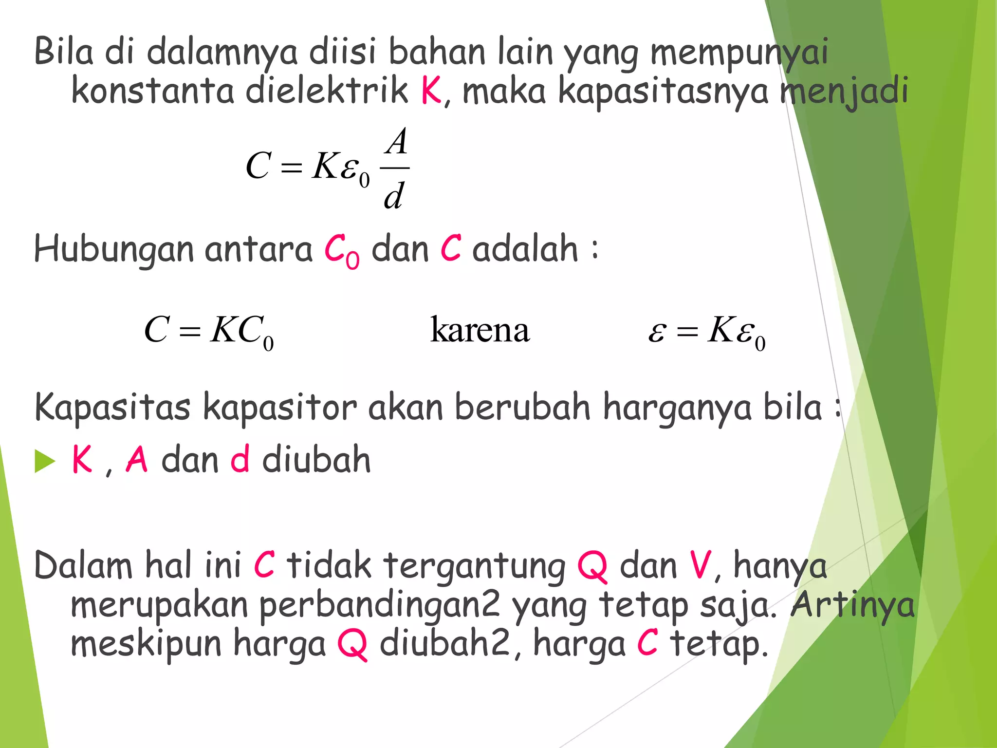 Potensial Listrik dan Kapasitor PPT SMAN 7 TANGERANG | PPTX