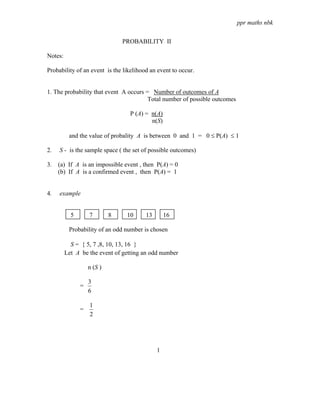 P2 Probability | PDF