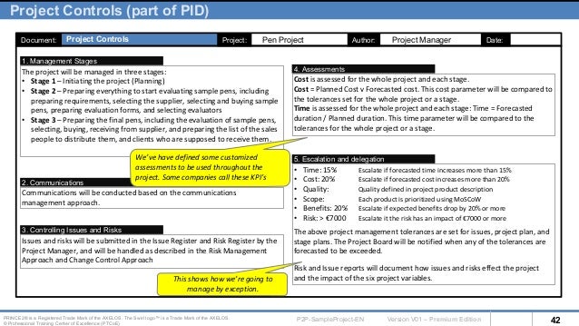 PRINCE2 Sample Project by Frank Turley