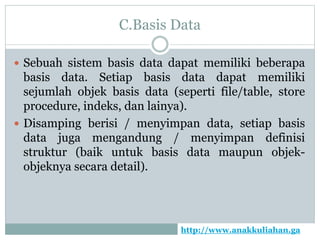 Sistem manajemen basis data | PPTX