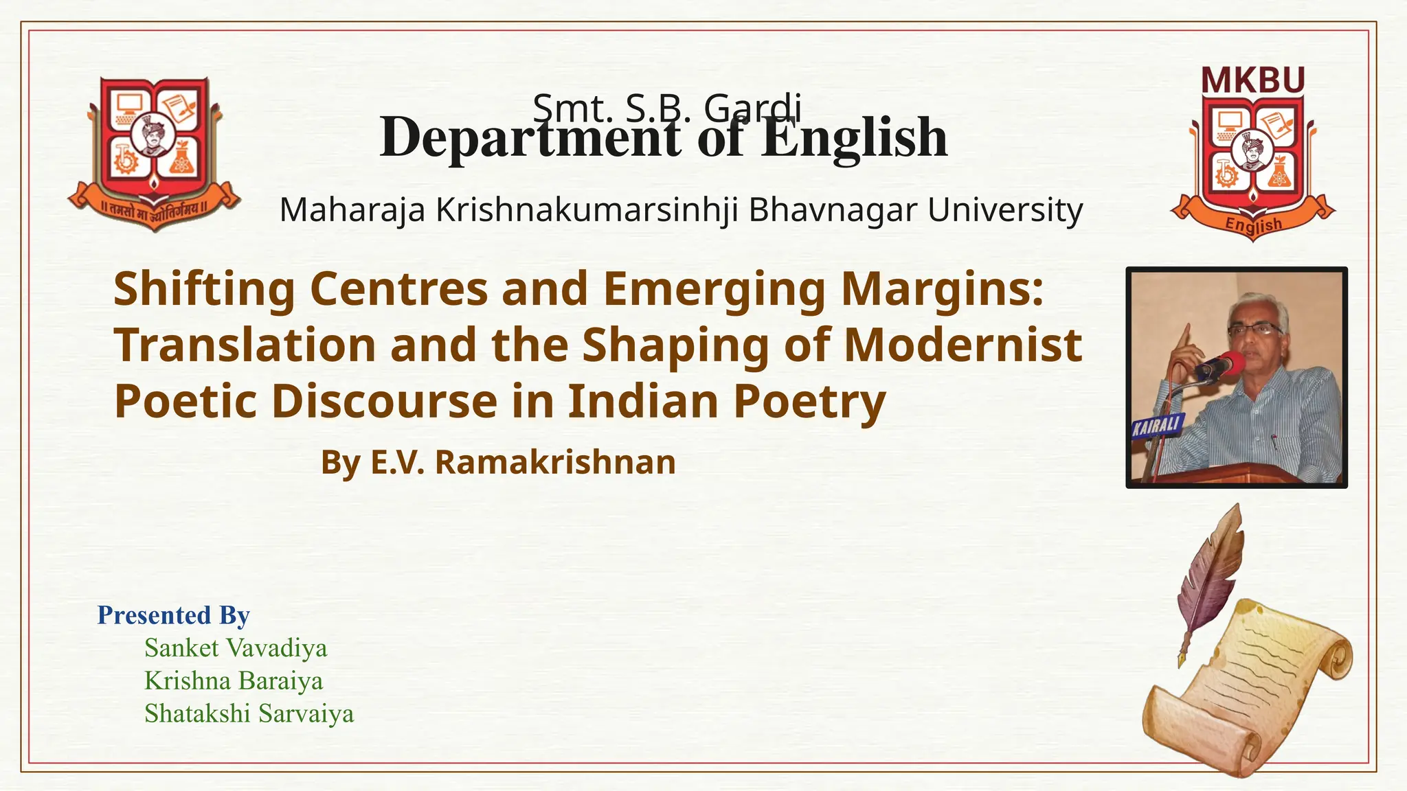 Shifting Centres and Emerging Margins: Translation and the Shaping of ...