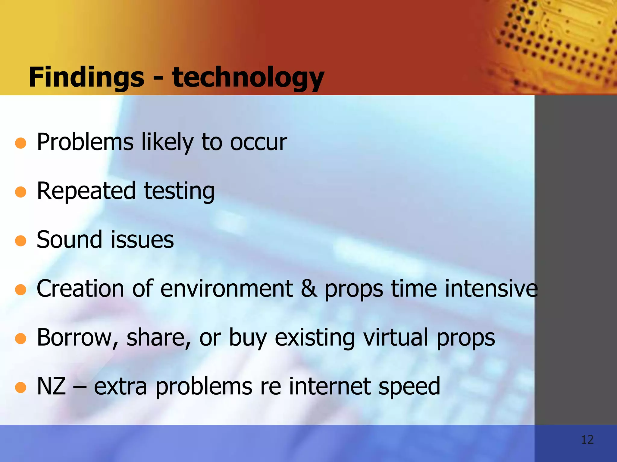 Transforming Learning Using A Multi User Virtual Environment For Simulation Ppt