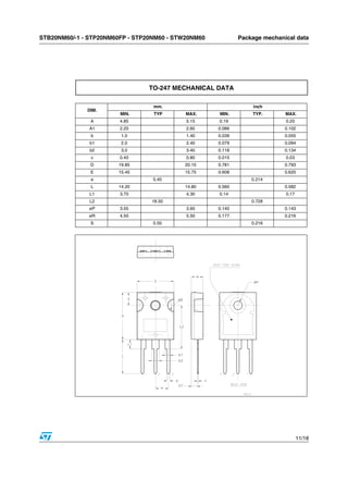 Original MOSFET P20NM60 20NM60 20N60C3 20N60 New | PDF