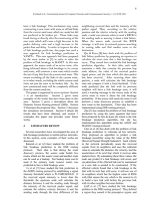 Enhancing the Performance of DSR Routing Protocol Using Link Breakage Prediction in Vehicular Ad ...