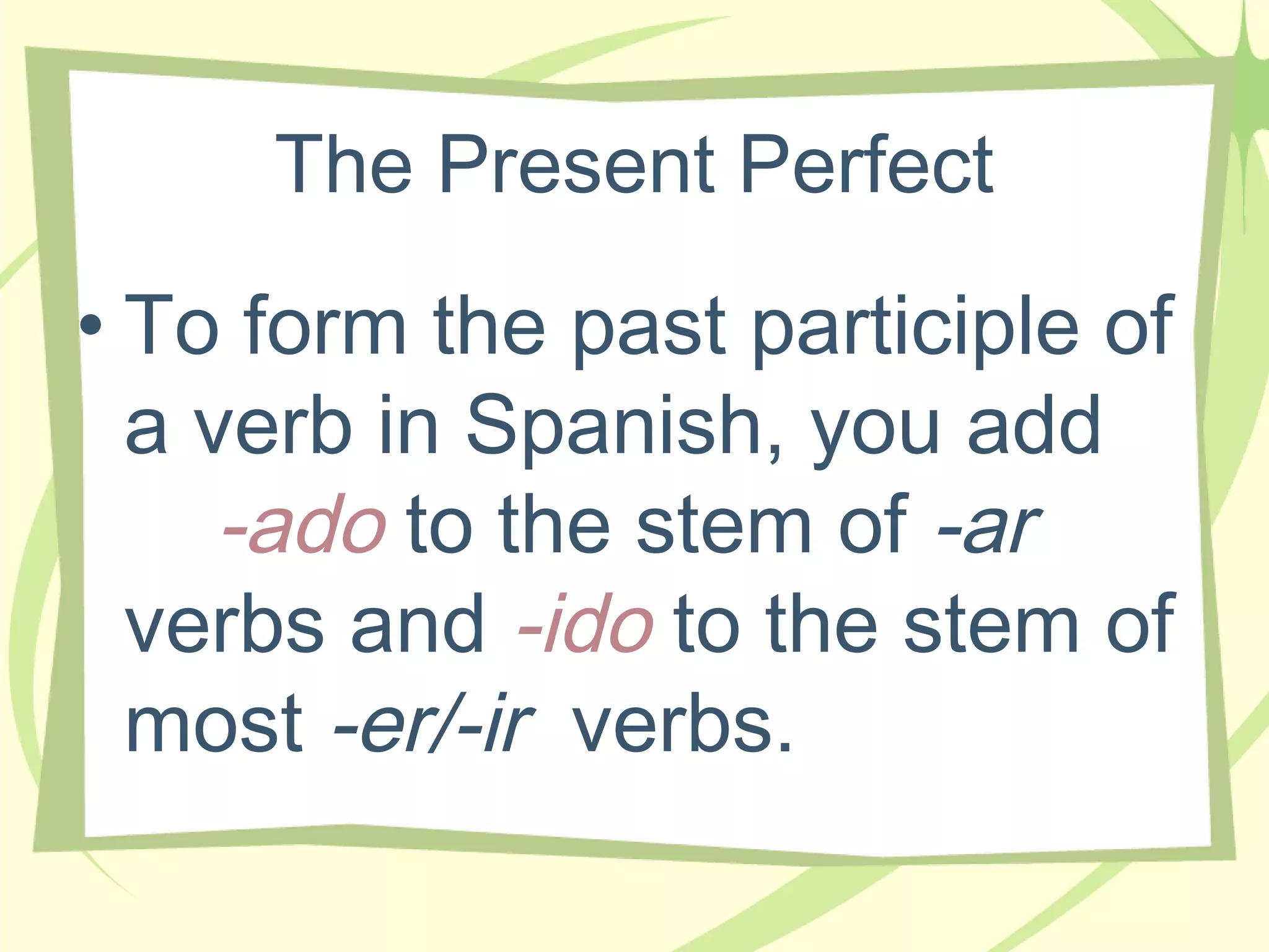 Present Perfect | PPT
