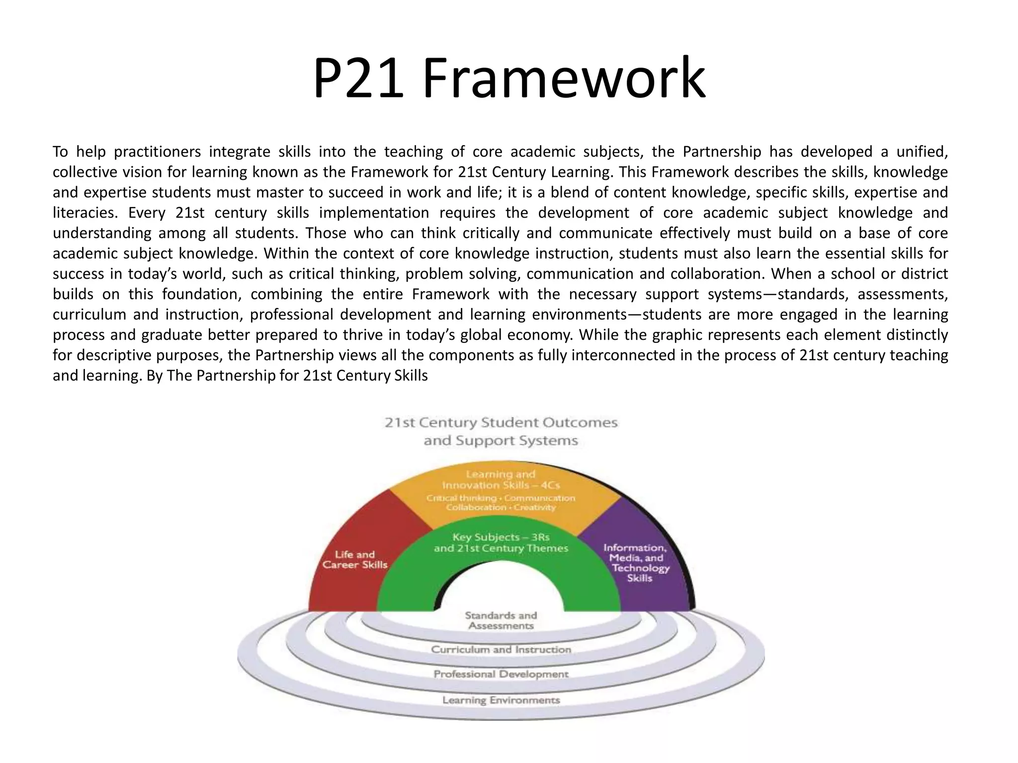 P21 framework | PPTX