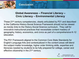 Partnership for 21st Century Skills and Social Studies | PPTX