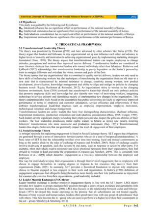 Transformational Leadership and Performance of Public Universities in Kenya | PDF