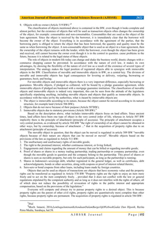Characteristics of Collateral As A Special Guarantee in The Banking ...