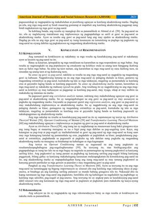 Mga gawi sa pag-aaral at akademikong marka ng kolehiyo sa kalagitnaan ng COVID-19 pandemya | PDF