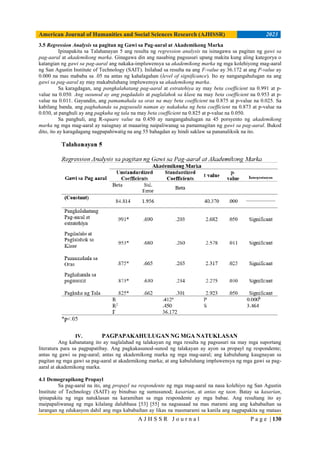 Mga gawi sa pag-aaral at akademikong marka ng kolehiyo sa kalagitnaan ng COVID-19 pandemya | PDF