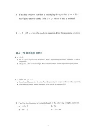 P2&3 Chapter 11 complex number 课后习题.doc