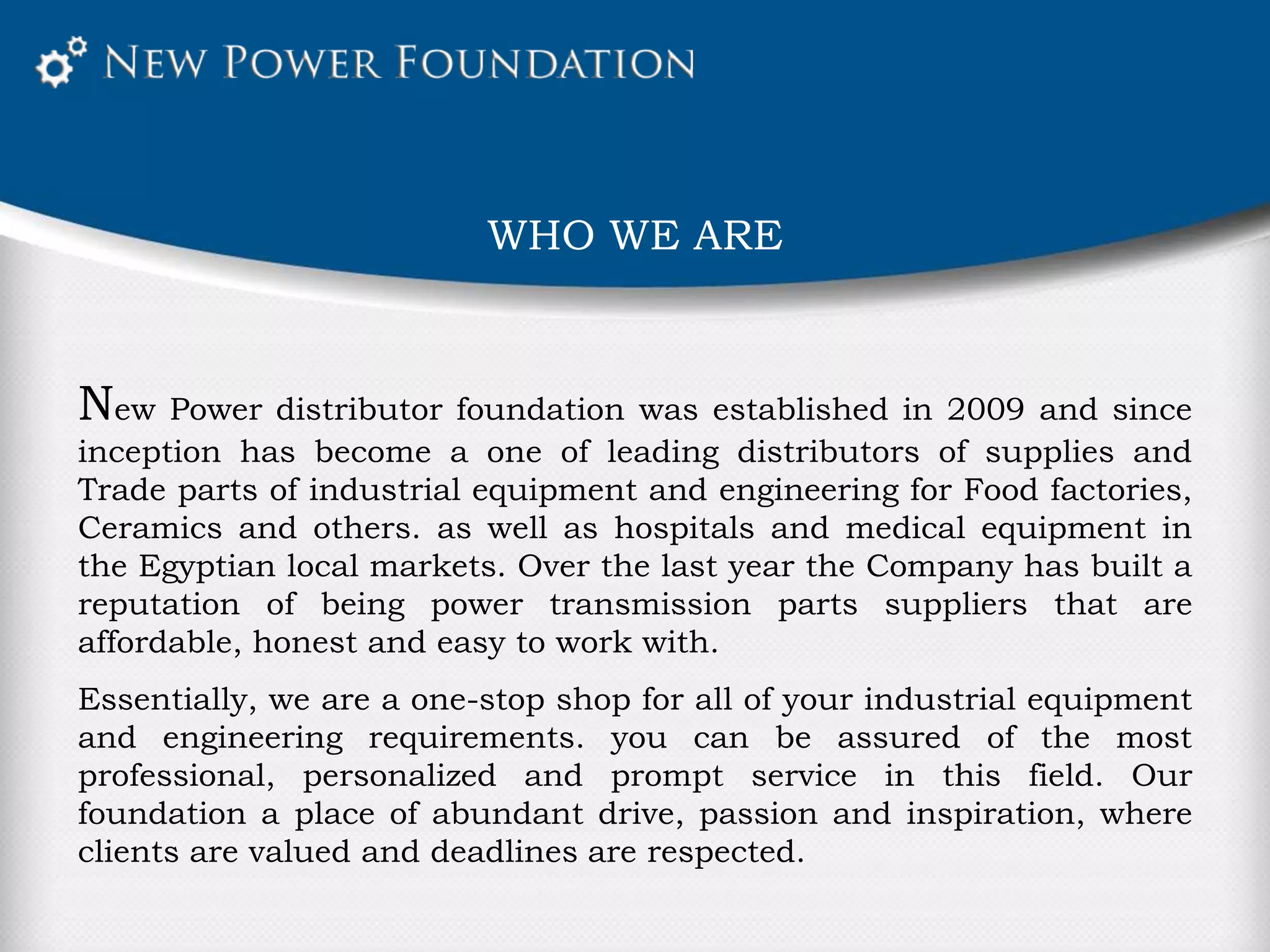 New Power Foundation | PPTX