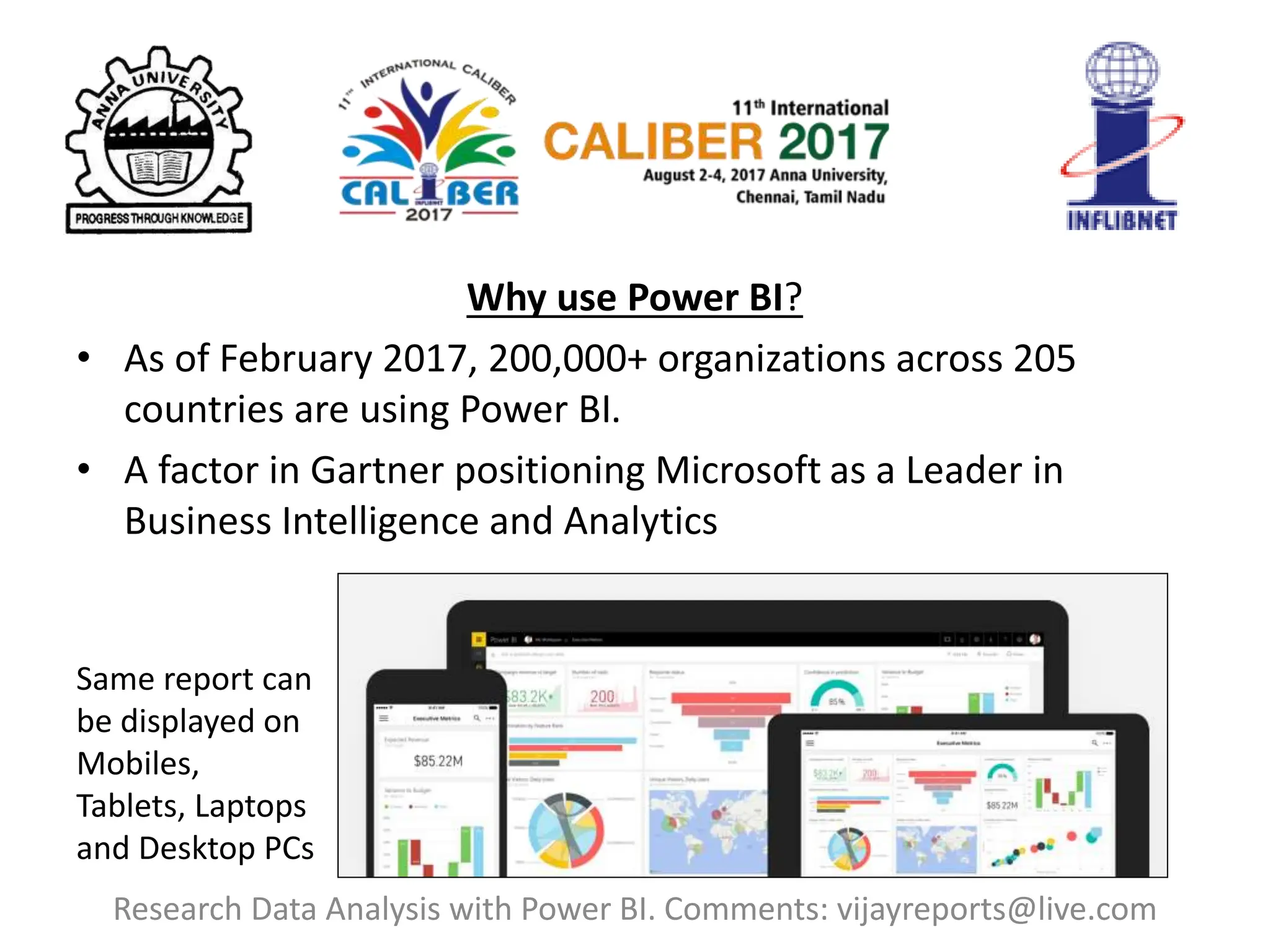 Research Data Analysis with PowerBI - Academic writing | PPTX