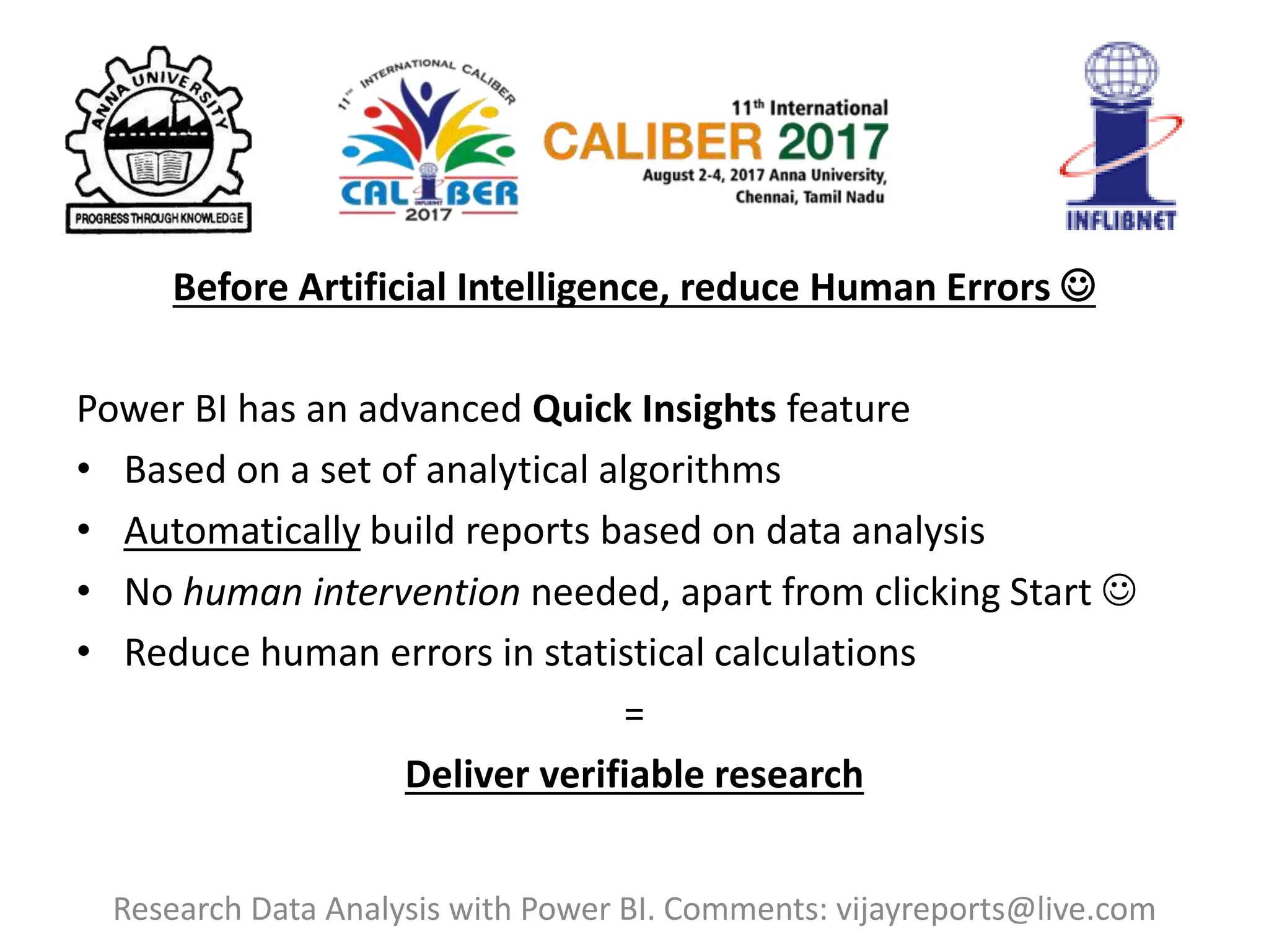 Research Data Analysis with PowerBI - Academic writing | PPTX