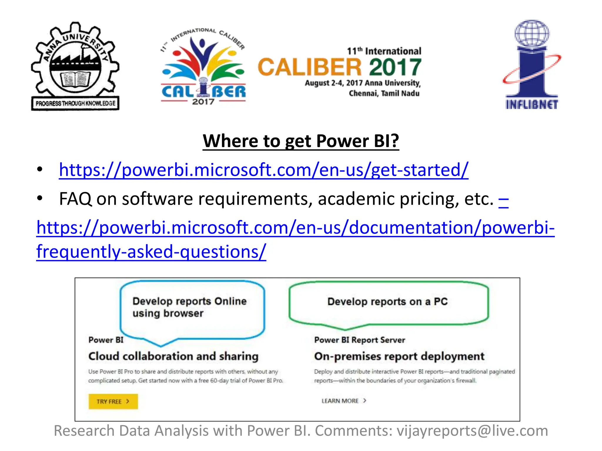 Research Data Analysis with PowerBI - Academic writing | PPTX