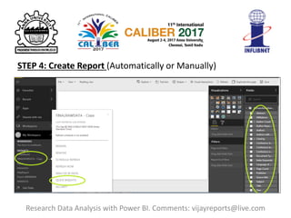 Research Data Analysis with PowerBI - Academic writing | PPTX