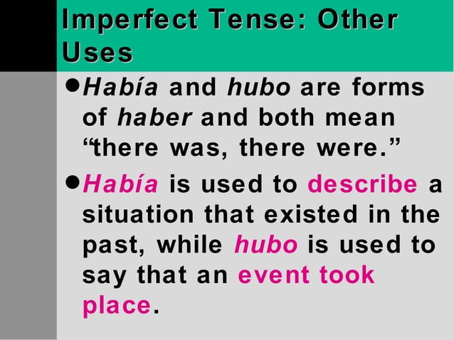 Using the Imperfect & Preterite | PPT
