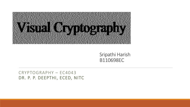 Visual Cryptography | PPT