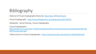 Visual Cryptography | PPTX