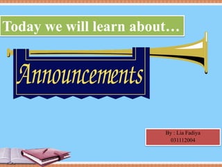 P2 announcement (1) | PPT