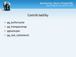 PostgreSQL performance monitoring | PPT