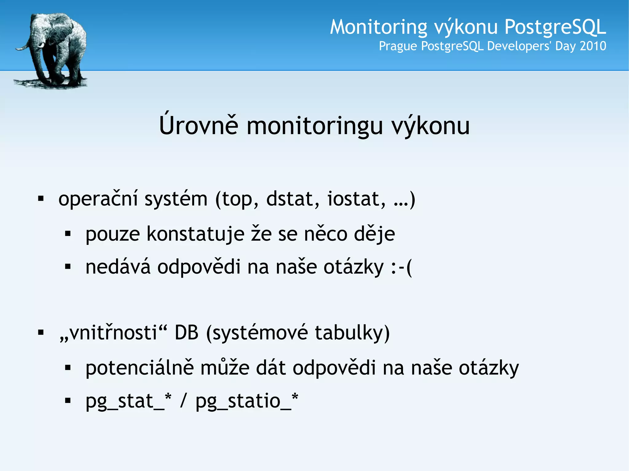 Postgresql Performance Monitoring Ppt