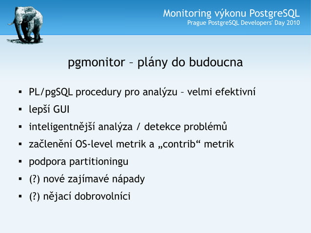 PostgreSQL / Performance monitoring | PDF