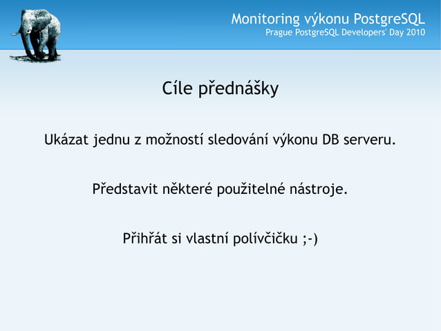 PostgreSQL / Performance monitoring | PPT