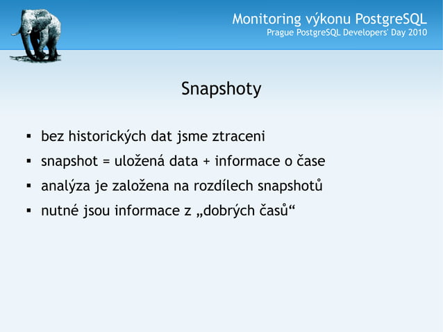 PostgreSQL / Performance monitoring | PPT PostgreSQL / Performance monitoring | PPT