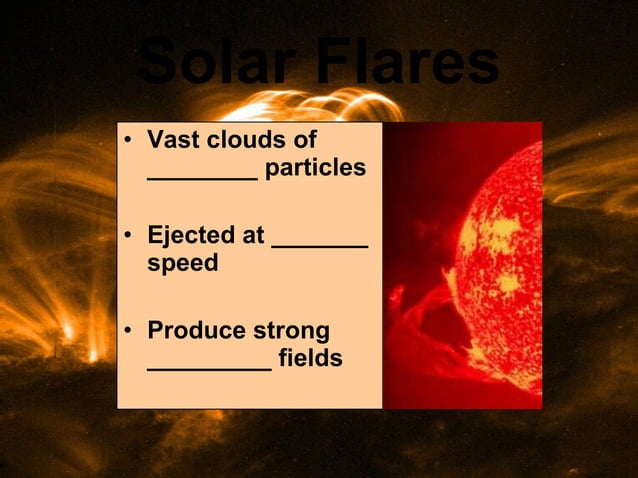 P2e Moon And Solar Flares | PPT | Space and Astronomy | Science