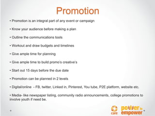 P2E_Skill building session - Organising events and campaigns | PDF