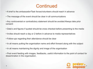 P2E_Skill building session - Organising events and campaigns | PDF