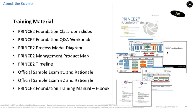 PRINCE2 Foundation Classroom slides - Sample - Classic | PPT