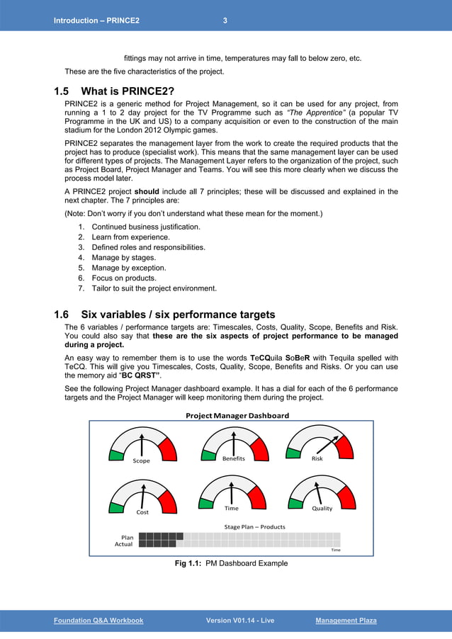 PRINCE2 Foundation Training Manual by Frank Turley | PDF | Business ...