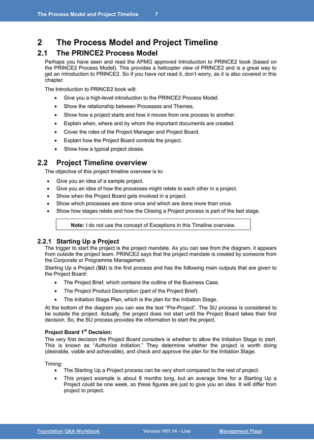 PRINCE2 Foundation Training Manual by Frank Turley | PDF | Business ...