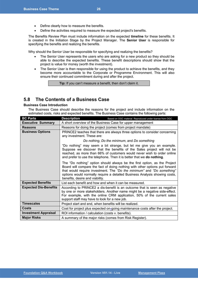 PRINCE2 Foundation Training Manual by Frank Turley | PDF | Business ...